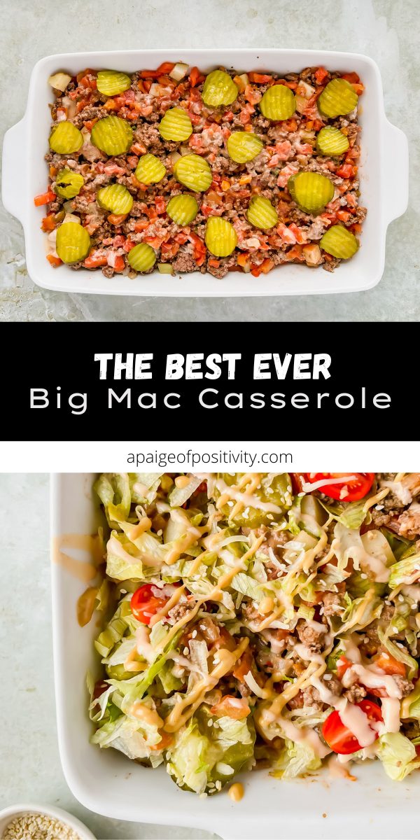 The Best Big Mac Casserole Recipe (Low Carb) - A Paige of Positivity