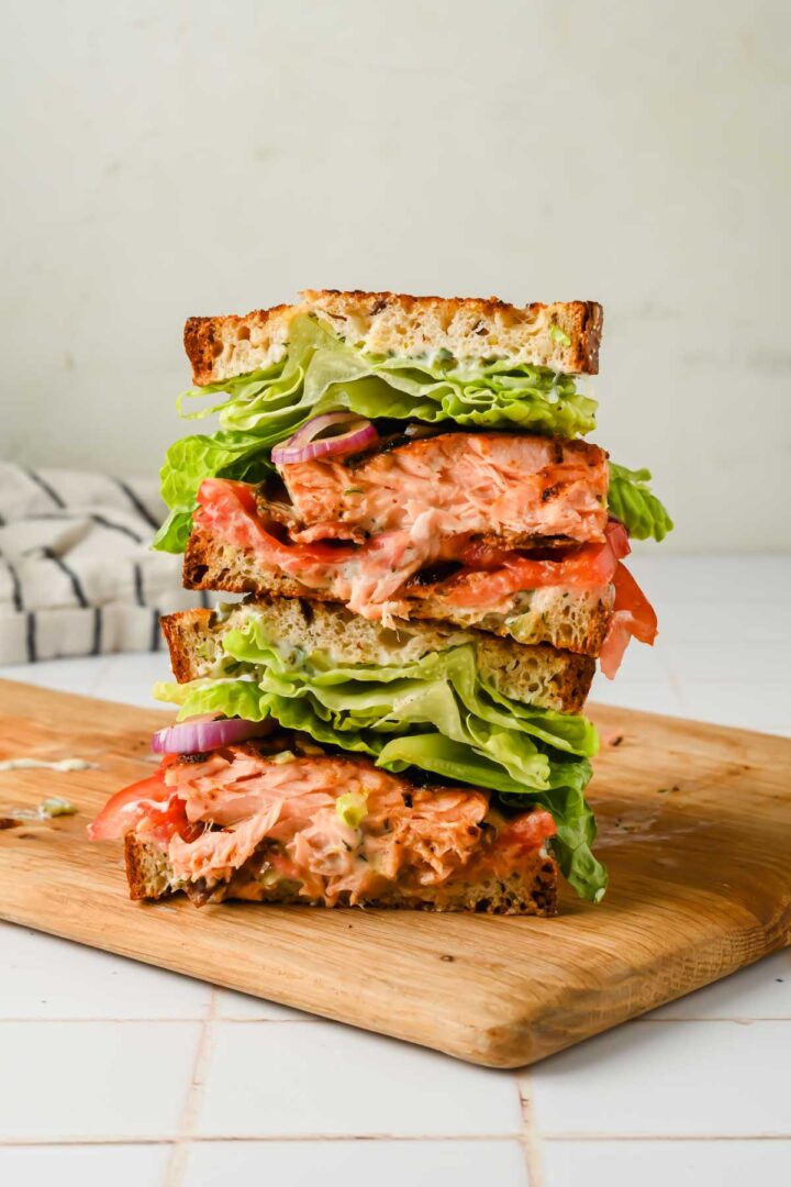 Salmon BLT Sandwich - A Paige of Positivity