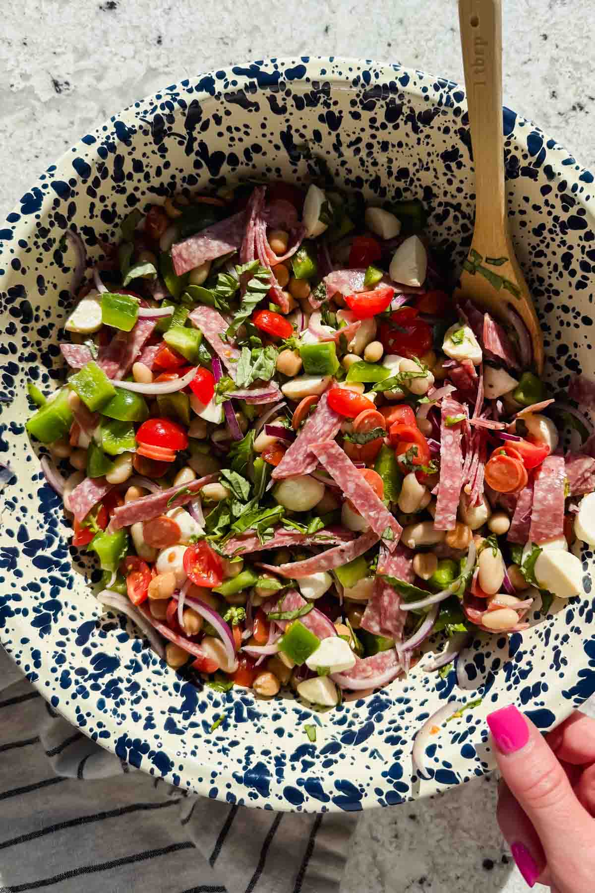 Italian Dense Bean Salad {Viral Tik Tok Recipe} - A Paige of Positivity